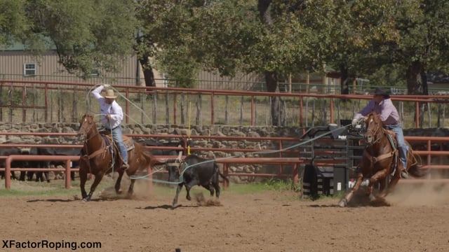 Brock Hanson and Ryan Motes Practicing Making Rodeo Runs | X Factor Roping