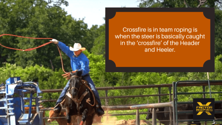 What Is A Crossfire In Team Roping